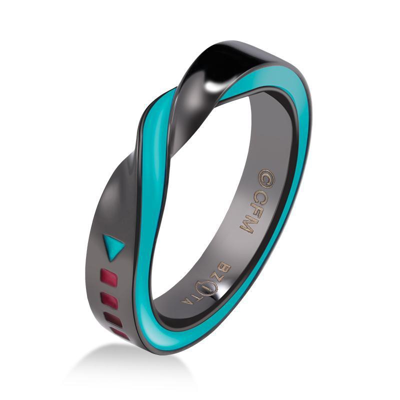 Hatsune Miku Ring Peripheral Single Loop สองมิติอะนิเมะสร้อยคอผู้ชายและ ...