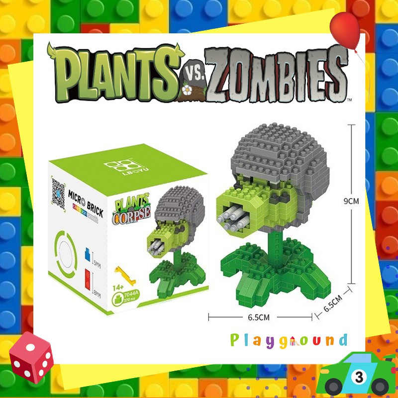 【ready stock】 ตัวต่อ นาโน เกมพืชปะทะซอมบี้ Nanoblock Plant Vs Zombies ...