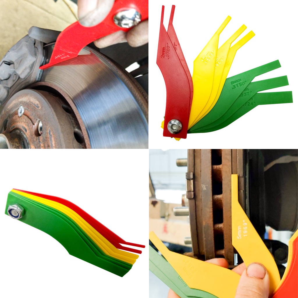 Universal Aumotive Brake Pad Thickness Gauge Brake Pad Measure Ruler ...