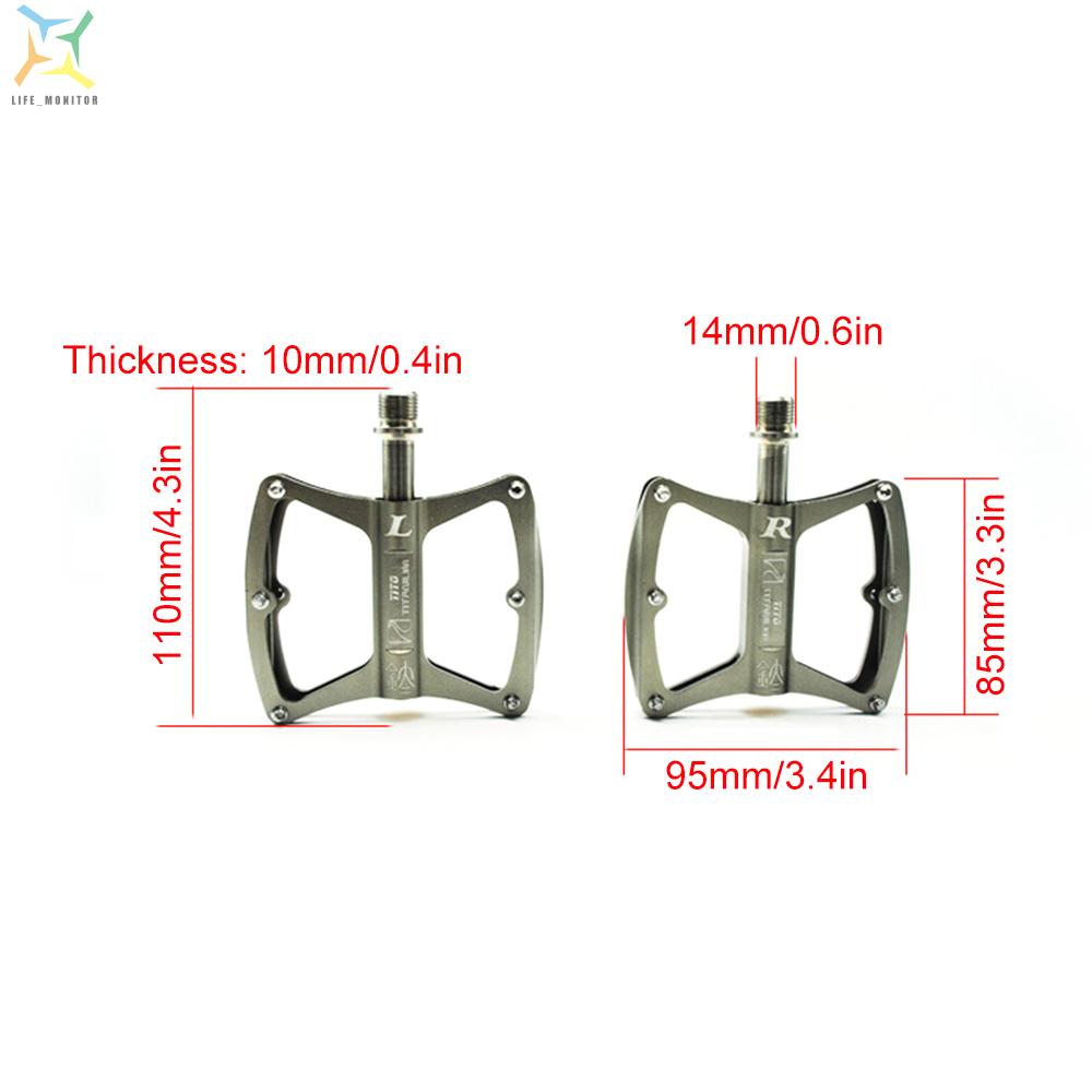 [life]Titanium Alloy Bike Pedals Ultra Light Mountain Bicycle Pedals ...