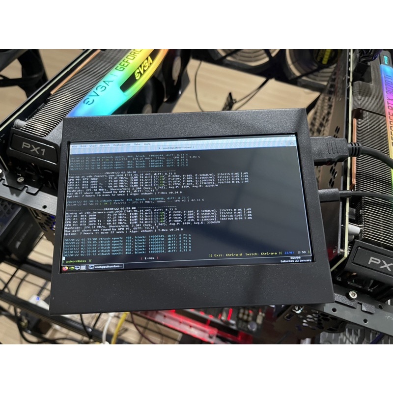 จอ กล้องวงจรปิด bitcoin lcd 7 นิ้ว IPS พร้อมกรอบอลูมิเนียม สําหรับ Windows Linux Mac Bitcoin ...