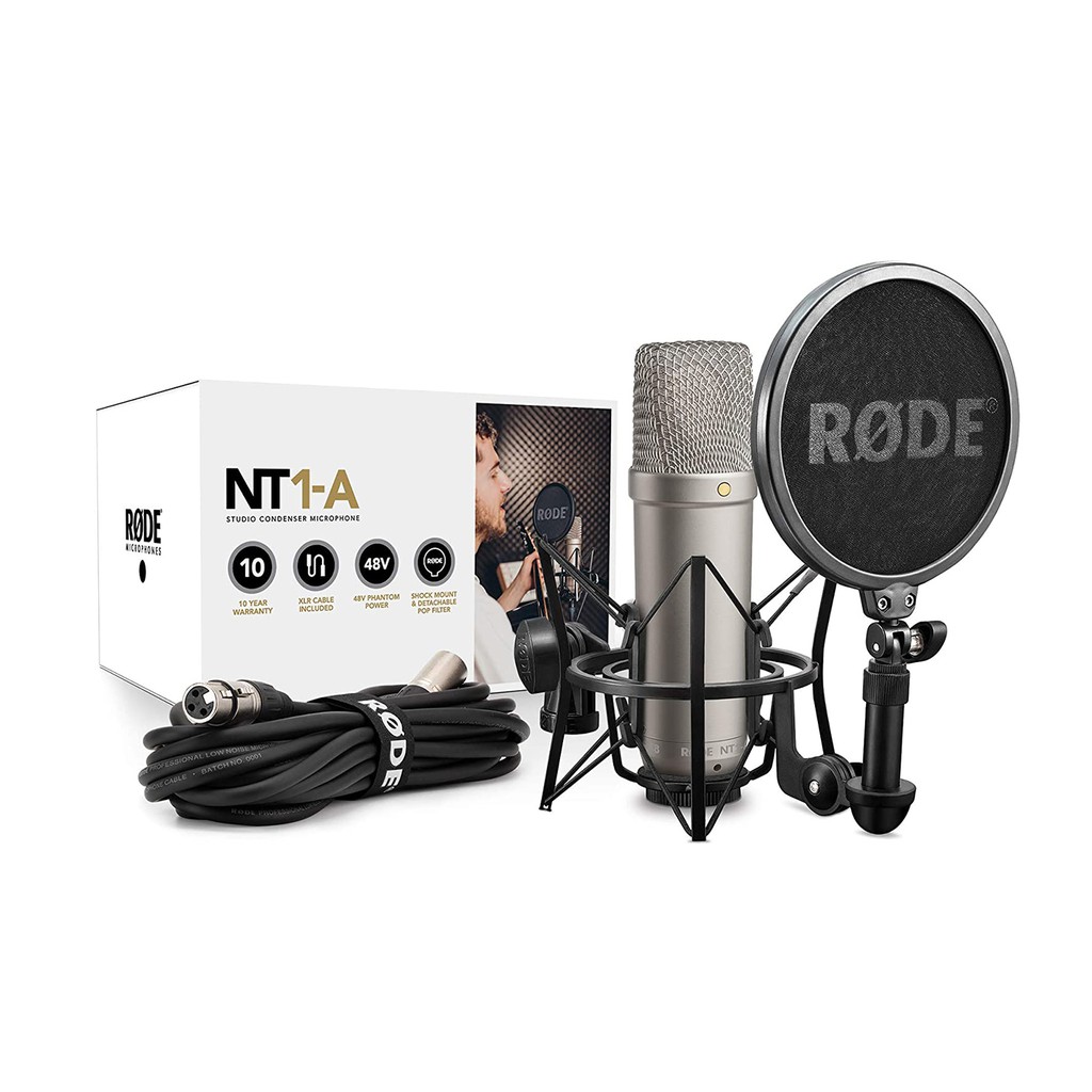 ไมค์อัดเสียง Rode NT-1A STUDIO MICROPHONE | Shopee Thailand