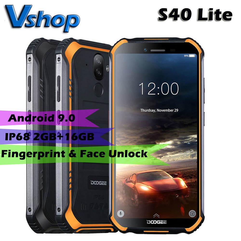 DOOGEE Mt6580 S40-Lite IP68 16GB 2GB GSMWCDMA Quad Core Face Recognitionfingerprint Recognition ...