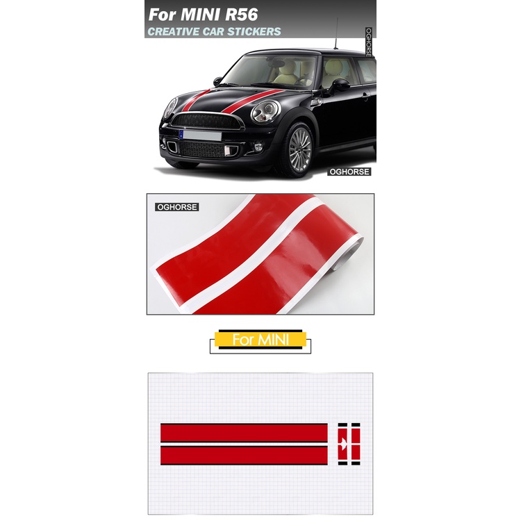 ฟิล์มรถยนต์for Mini Cooper R56 2007-2013 Hatchback Car Styling Hood ...