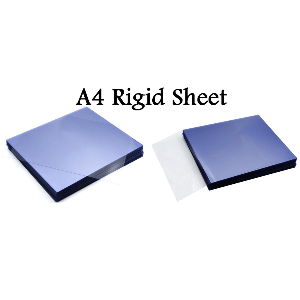A4 Rigid Sheet 0.2mm | Transparent Book Binding Binder Cover PVC ...