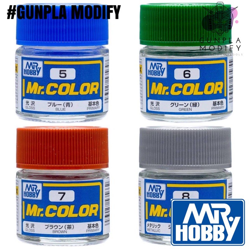 MR.COLOR สีสูตรแลคเกอร์ Lacquer 10 ml เบอร์ 5-8 - gunplamodify - ThaiPick