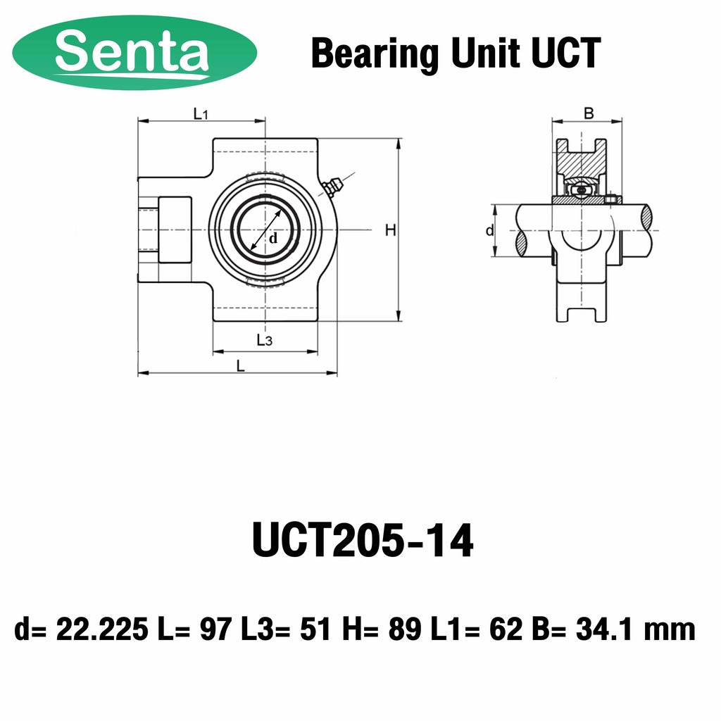 UCP205-14 UCF205-14 UCFL205-14 UCT205-14 UCFC205-14 UCPA205-14 ตลับลูกปืนตุ๊กตา (Bearing Units ...