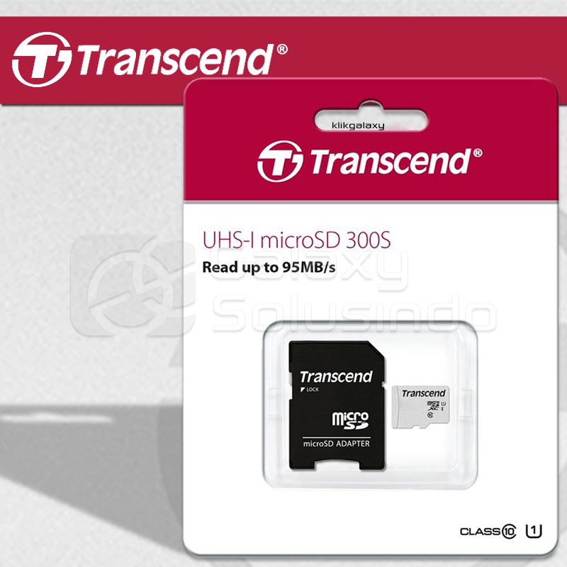 Transcend 300S Micro SD card 128gb class 10 95mbps with Adapter - 10cqkxzjpv - ThaiPick