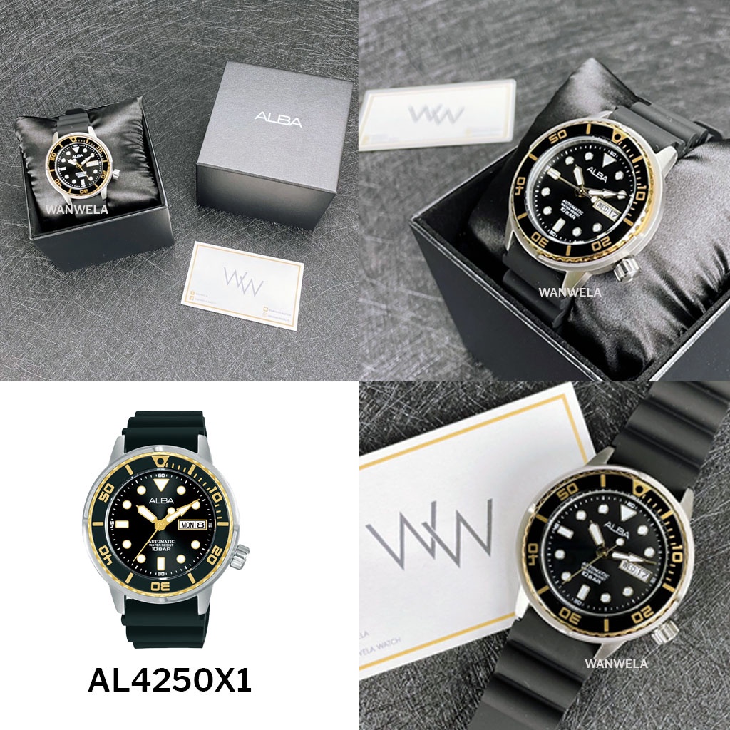 ใส่โค้ดลดเพิ่ม ของแท้ นาฬิกาข้อมือ ผู้ชาย ALBA Automatic Tuna เครื่อง ...