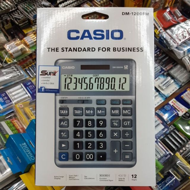 Casio DM-1200FM เครื่องคิดเลขตั้งโต๊ะ 12หลัก ของแท้รับประกัน2ปีจากCMG ...