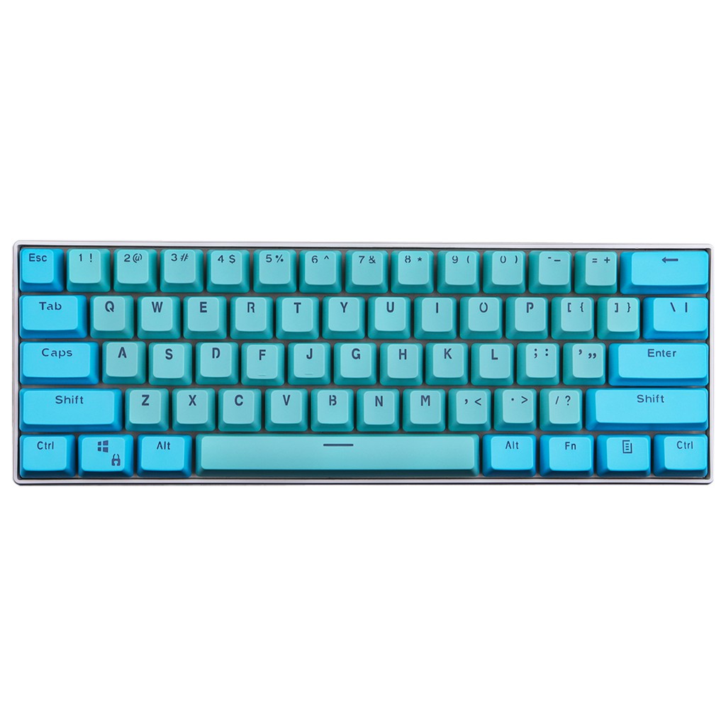 Keycap Blue cyan 61 87 104 PBT keycaps พิเศษเหตุการณ์ Keycaps backlit ...