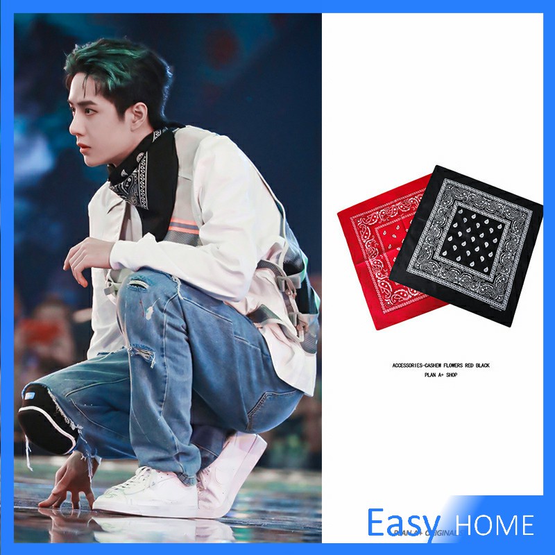 ผ้าโผกหัว ผ้าพันคอ ผ้าเช็ดหน้าวินเทจ square towel - Easy Home Center ...