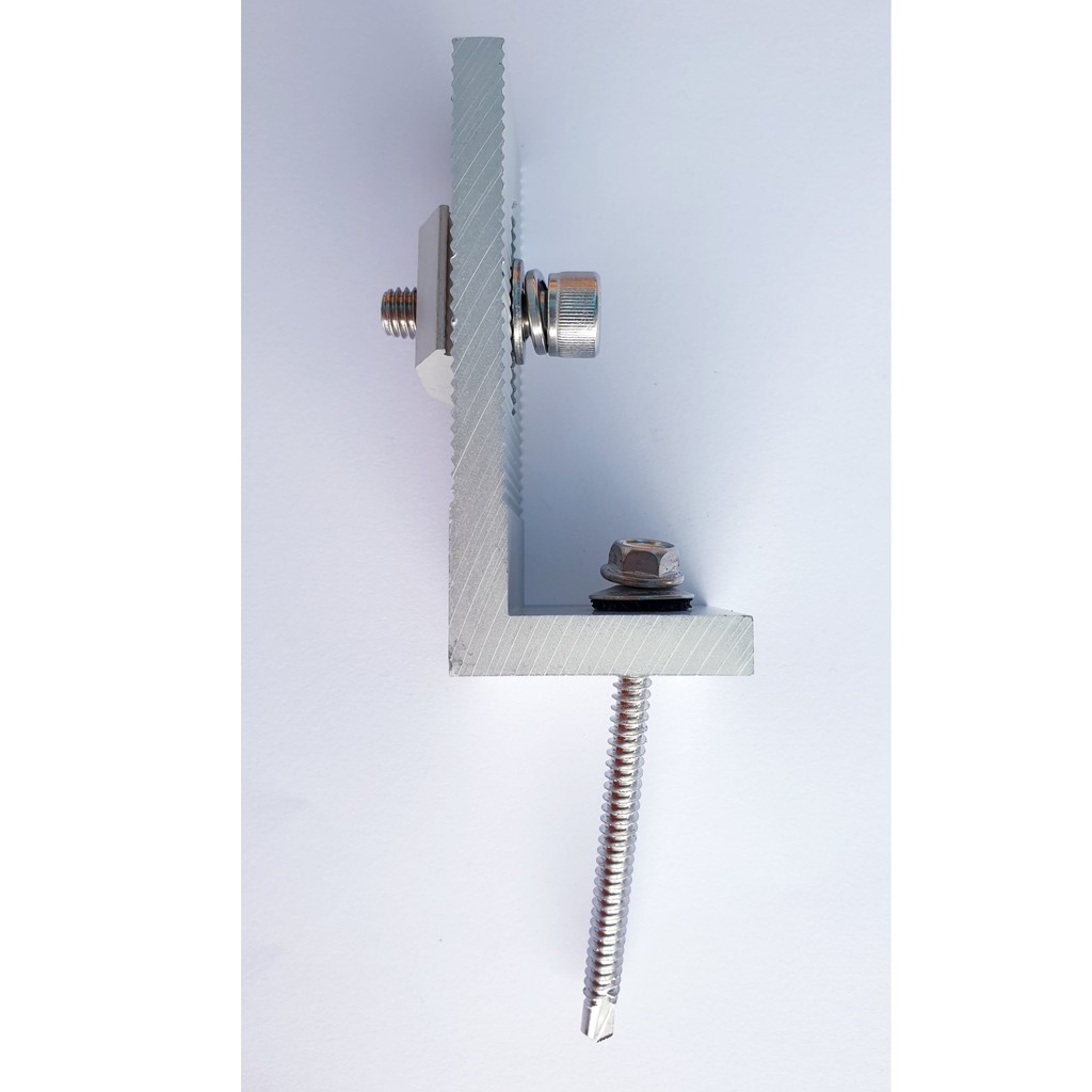 L Feet อุปกรณ์ติดตั้งแผงโซล่าเซลล์ Solar cell สำหรับโครงหลังคาเมทัลชีท ...