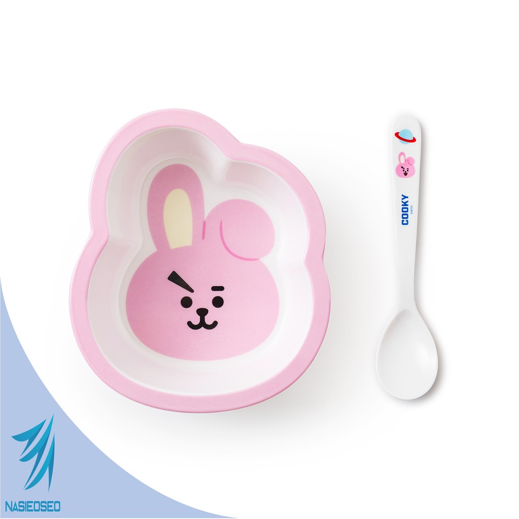 BTS BT21 Official Authentic Product Cereal Bowl Set Container Spoon - 6 ...