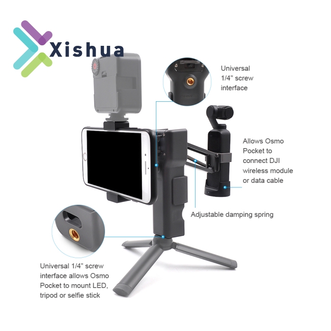 Handheld Z Axis Stabilizer Foldable Four Axis Grip Stabilizer Aluminum ...