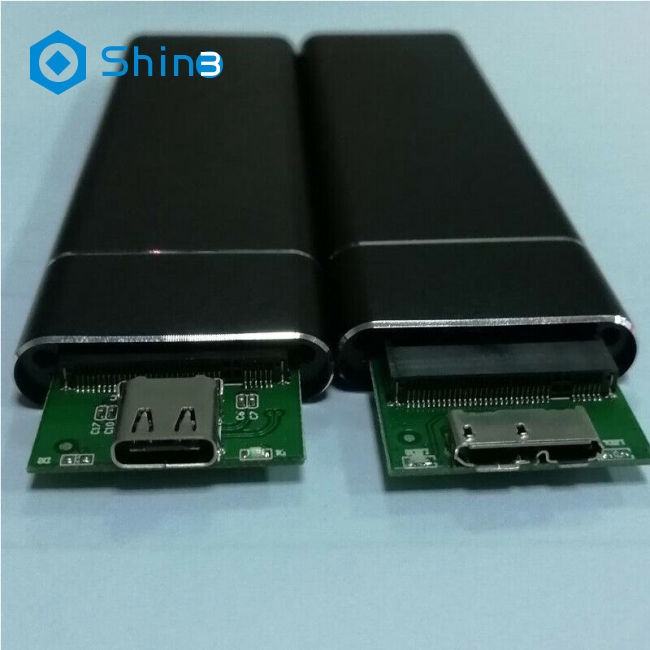 [ Inner ] M . 2 NGFF SSD 6 Gbps to USB 3.1 Type-C อะแดปเตอร์แปลง Enclosure Case Disk Box ...