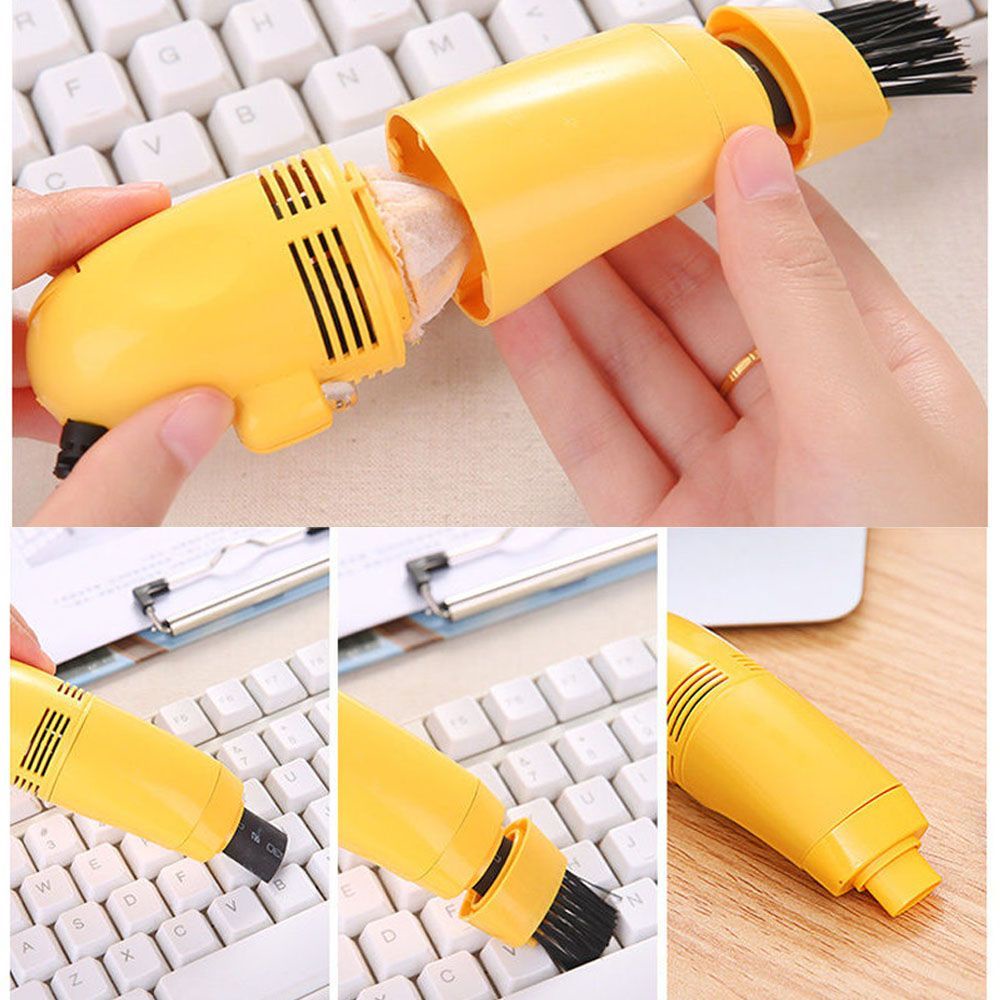 SUER 6 Colors Dust Cleaning Kit Desktop Vacuum USB Keyboard Cleaner ...