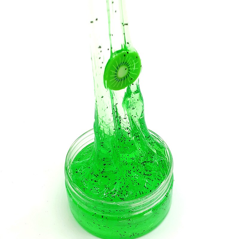 ผลไม้ 60 มล. Squishies โคลนเมือกสีโป๊วความเครียดองุ่นกากตะกอน Lizun ...