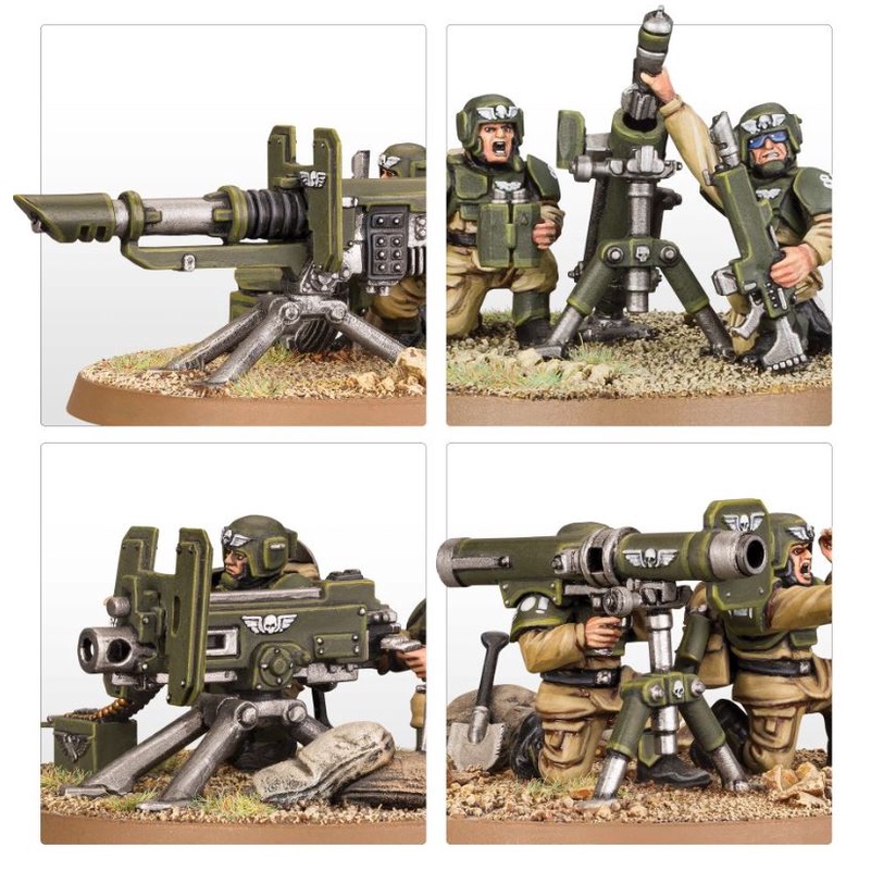 WARHAMMER 40K ASTRAMILITARUM CADIAN HEAVY WEAPON SQUAD พร้อมส่ง ส่งฟรี ...