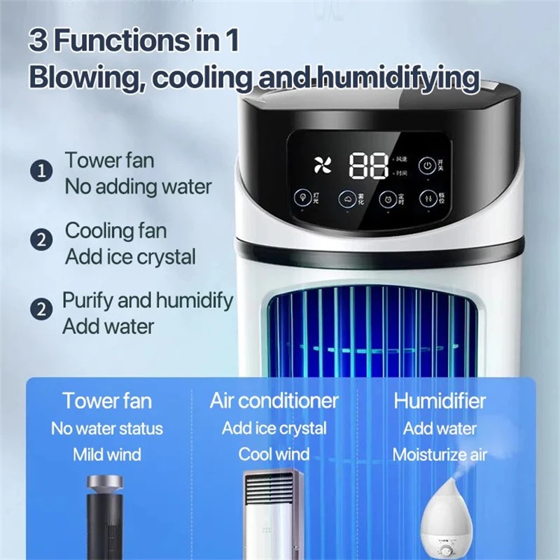 Portable Mini Air Conditioner Air Cooler Fan Water Cooling Fan Air ...