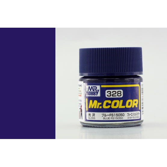 สีสูตรทินเนอร์ Mr.Hobby สีกันเซ่ C328 Blue FS15050 Gloss 10ml | Shopee ...