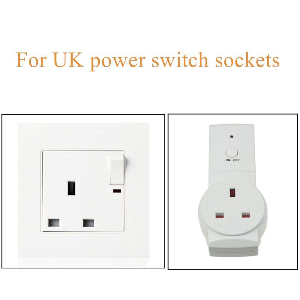 LILAC1 Black UK Power Socket Guard Protector White 10Pcs Safety Power ...