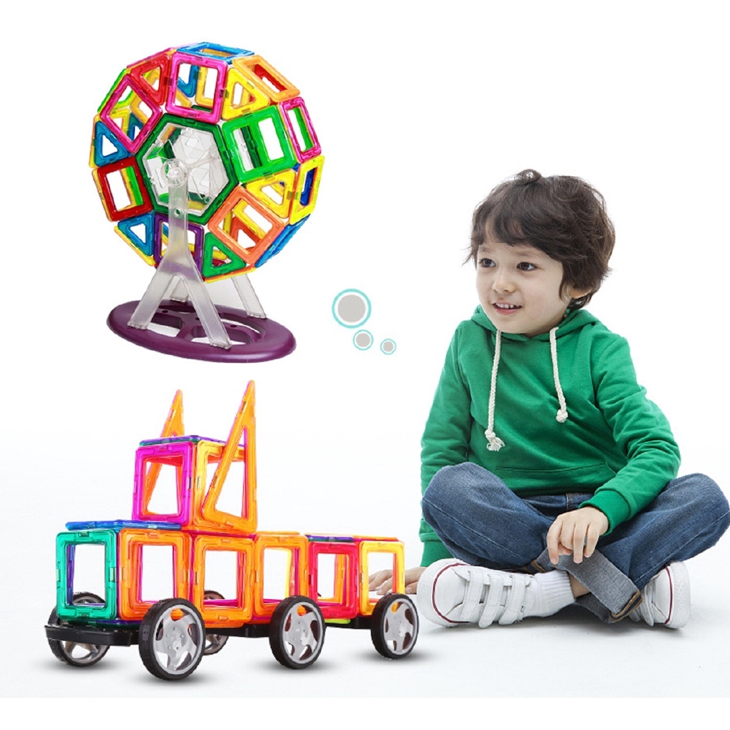 105/55/33Pcs Christmas Gifts DIY Magnetic Building Blocks Cube Collage ...