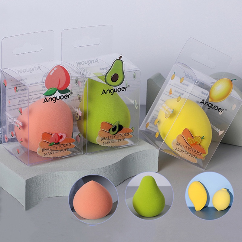 1PCS Fruit Shape Makeup Sponge Cosmetic Puff Foundation Mix Powder ...