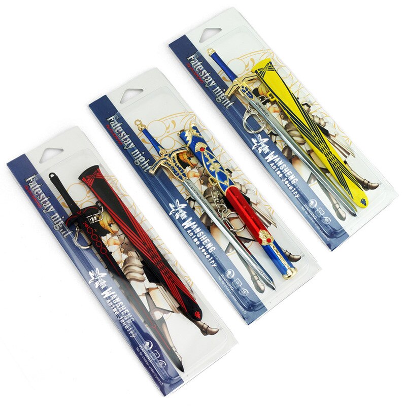 Fate Stay Night Model Doll Excalibur Weaon Sword Keychain Toy Rin ...