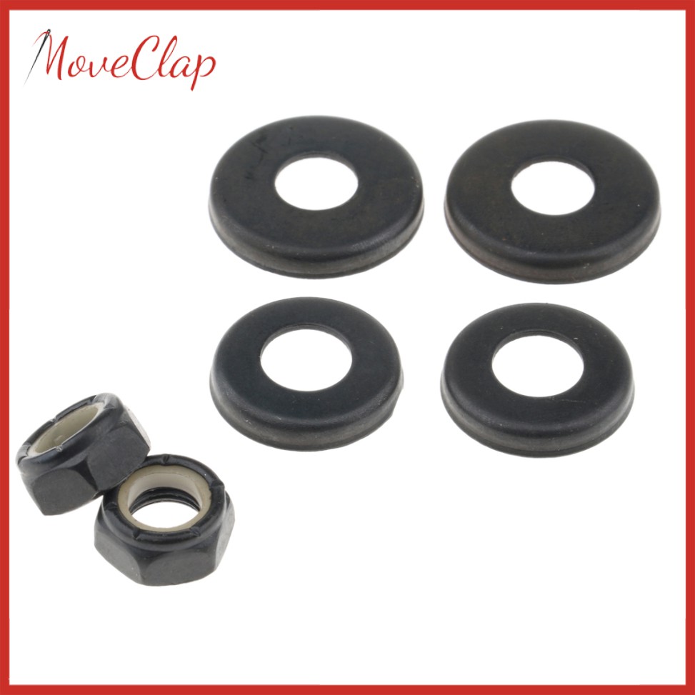 MoveClap 4pcs Skateboard Replacement Iron Bushings Washers Cup Nuts ...