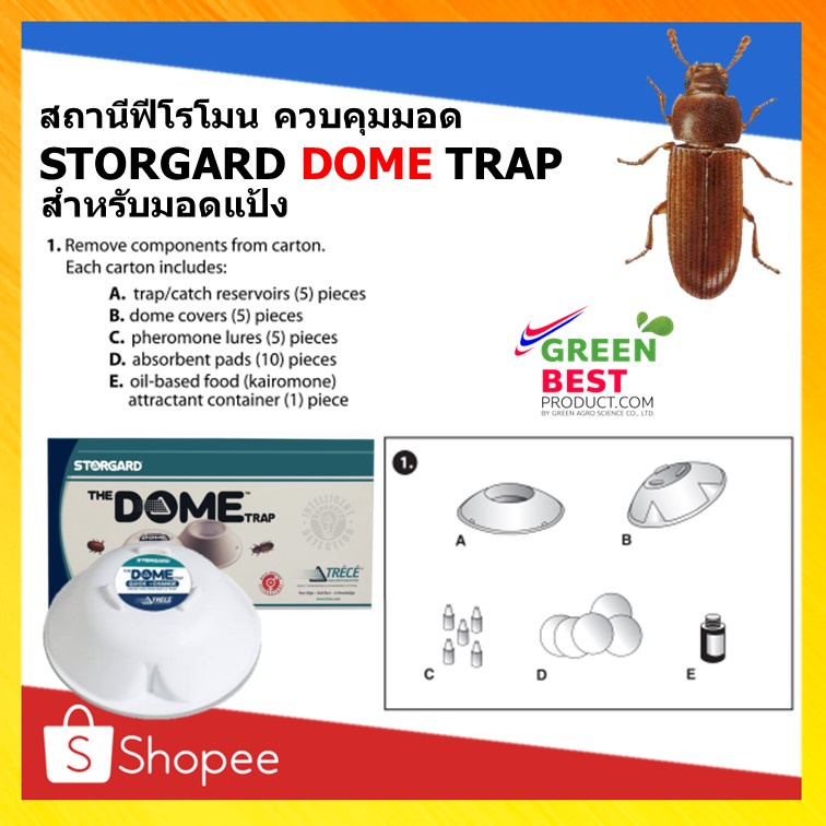 สถานีฟีโรโมน ควบคุมมอดแป้ง สตรองการ์ด โดม สำหรับแป้ง STORGARD DOME for ...