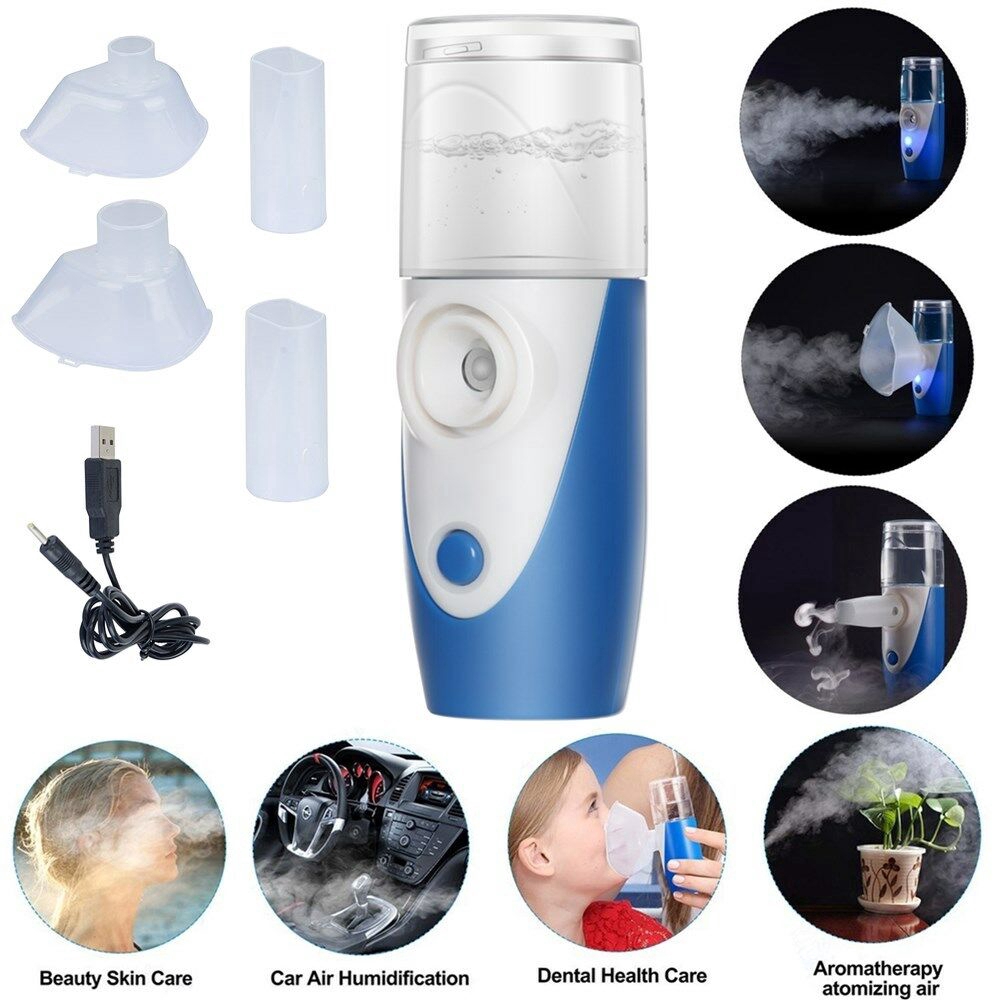 Portable Travel Rechargeable Ultrasonic Nebulizer Inhaler Respirator ...