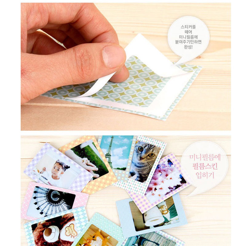 สติ๊กเกอร์ตกแต่งโพลารอยด์ Instax Mini Polaroid Decoration Sticker 1ชุด ...