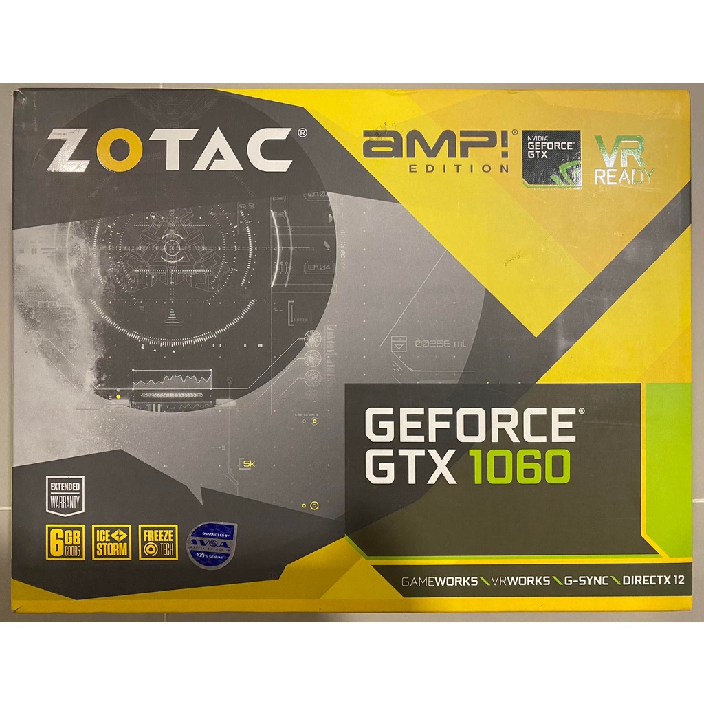 VGA (การ์ดแสดงผล) ZOTAC NVIDIA GTX1060 6GB แรมmc มีกล่อง สภาพดี ไม่มี ...