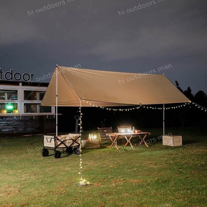 TopLander ฟลายชีท ผ้าใบ ผ้าใบกันฝน อุปกรณ์ครบชุด เต้นท์แคมปิ้ง ผ้าคลุม ...