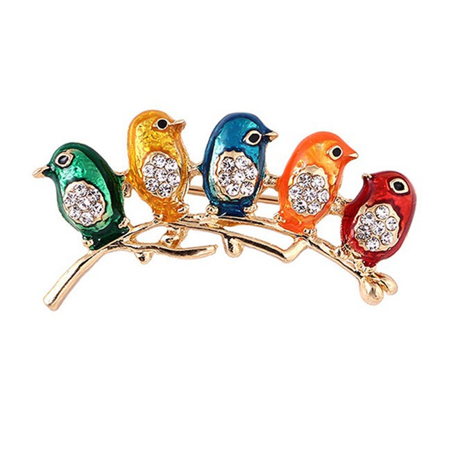 เครื่องประดับ เข็มกลัดนกแฟชั่น หลายสีสัน - meetyoum1.th - ThaiPick