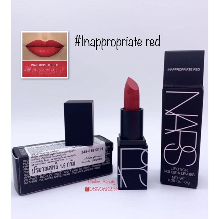 นาร์ส ลิปสติก Nars lipstick rouge a levres 1.6g Inappropriate red (ฉลาก ...