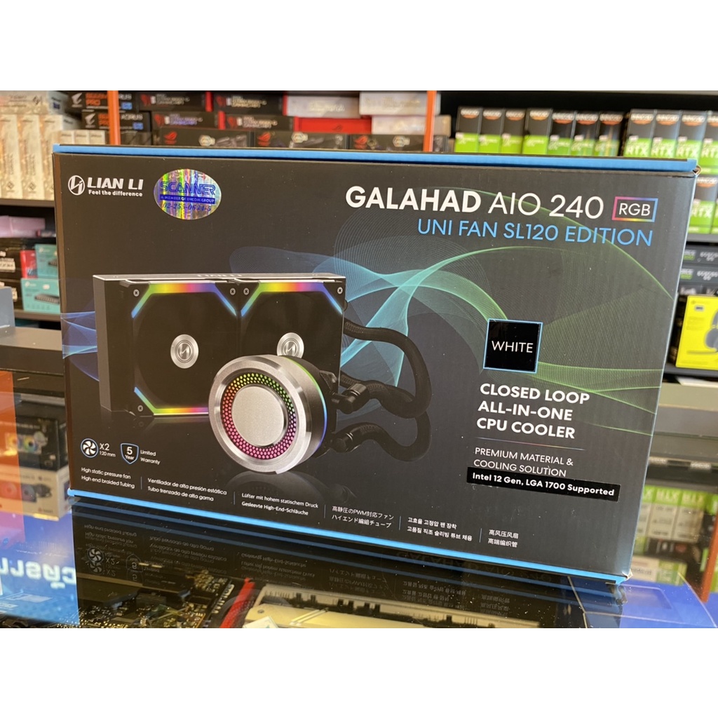 Lian Li Galahad AIO UNI FAN SL Edition 240 White | Shopee Thailand