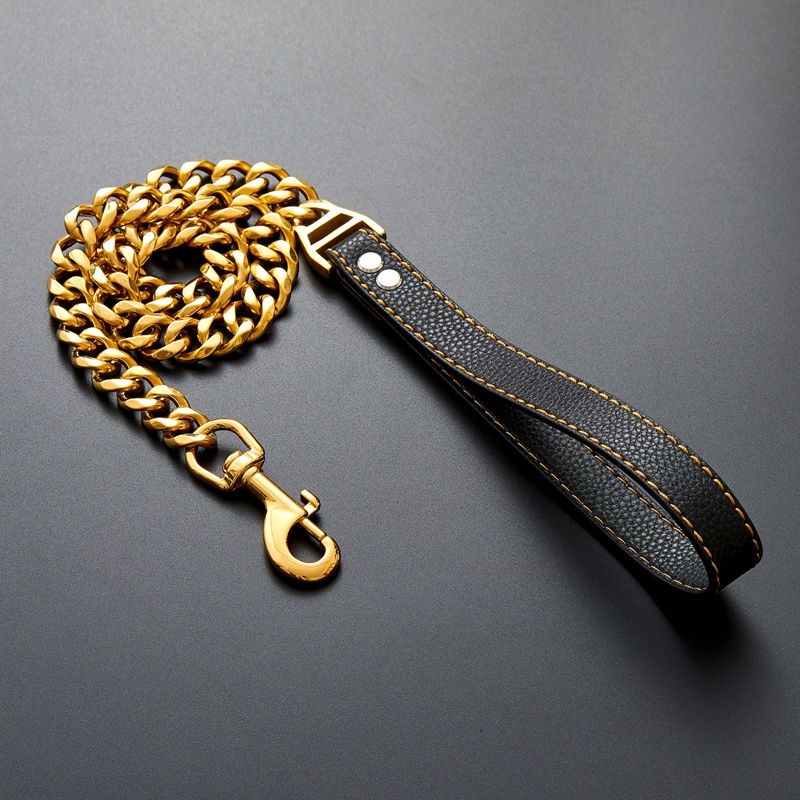 19mm Wide Stainless Steel Dog Chain Leash Super Strong Dog Metal Collar ...