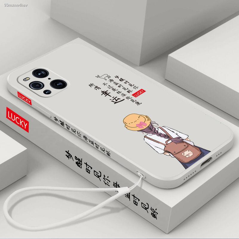 OPPO FindX3 เคสโทรศัพท์มือถือสุทธิสีแดงป้องกันการตกใหม่ findX3Pro ...