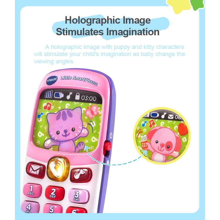VTech Pink Color Little Smartphone Baby Phone Toys (6912 months) Early ...