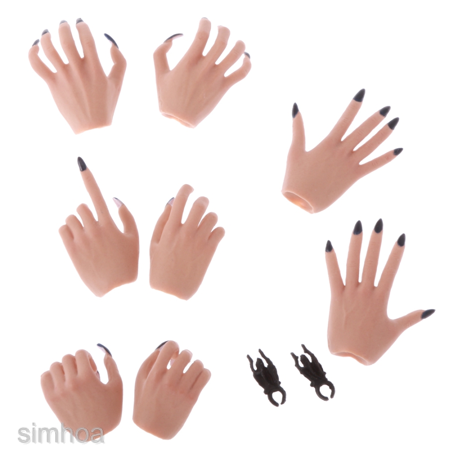 4 Pairs 1/6 Scale Hands Hand Models for 12\'\' HOTTOYS PHICEN KUMIK ...