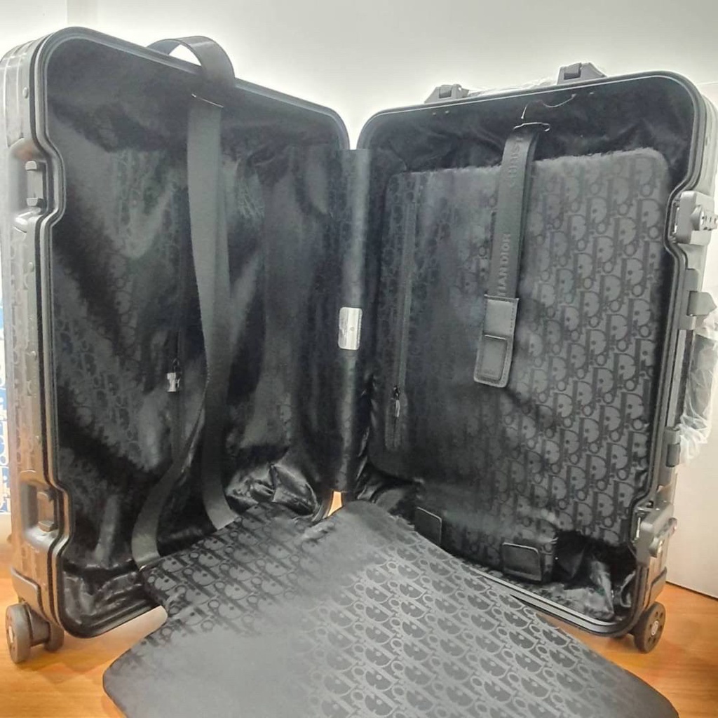 ( เกรด Original ) DIOR AND RIMOWA CABIN SUITCASE Dior Oblique Aluminum ...