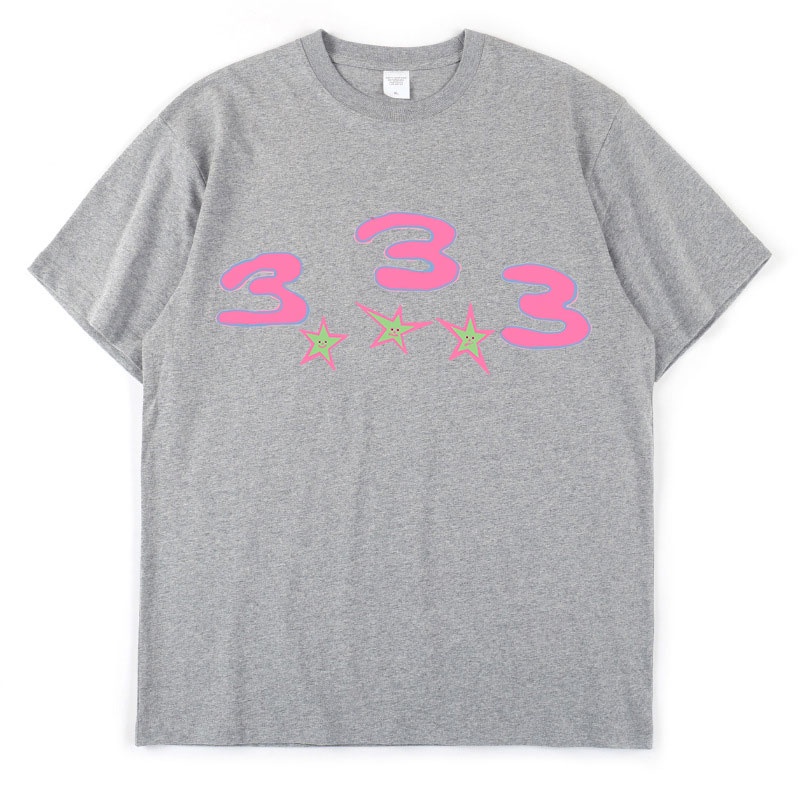 เสื้อยืดแขนสั้น พิมพ์ลายกราฟฟิค Swedish Rapper Bladee 333 ทรงหลวม โอ ...