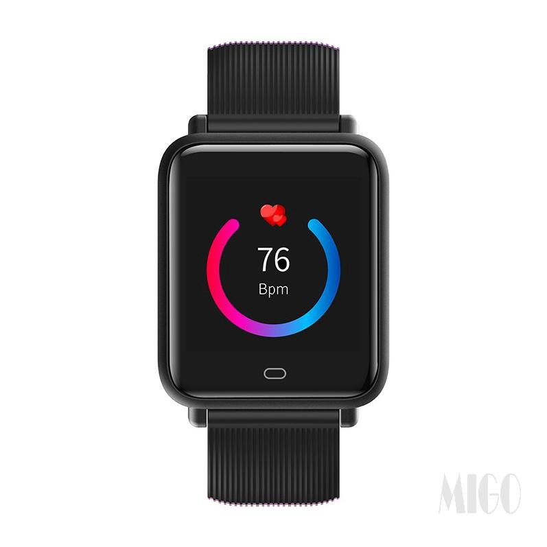 MIGO Q9 หน้าจอสีขนาดใหญ่สร้อยข้อมือสมาร์ทอัตราการเต้นหัวใจกันน้ำ - migo ...