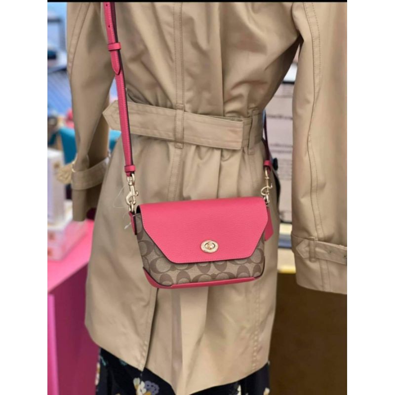 ★ ส่งฟรี Ems Coach Karlee crossbody พร้อมส่ง ★ New ของแท้100% - 24all - ThaiPick