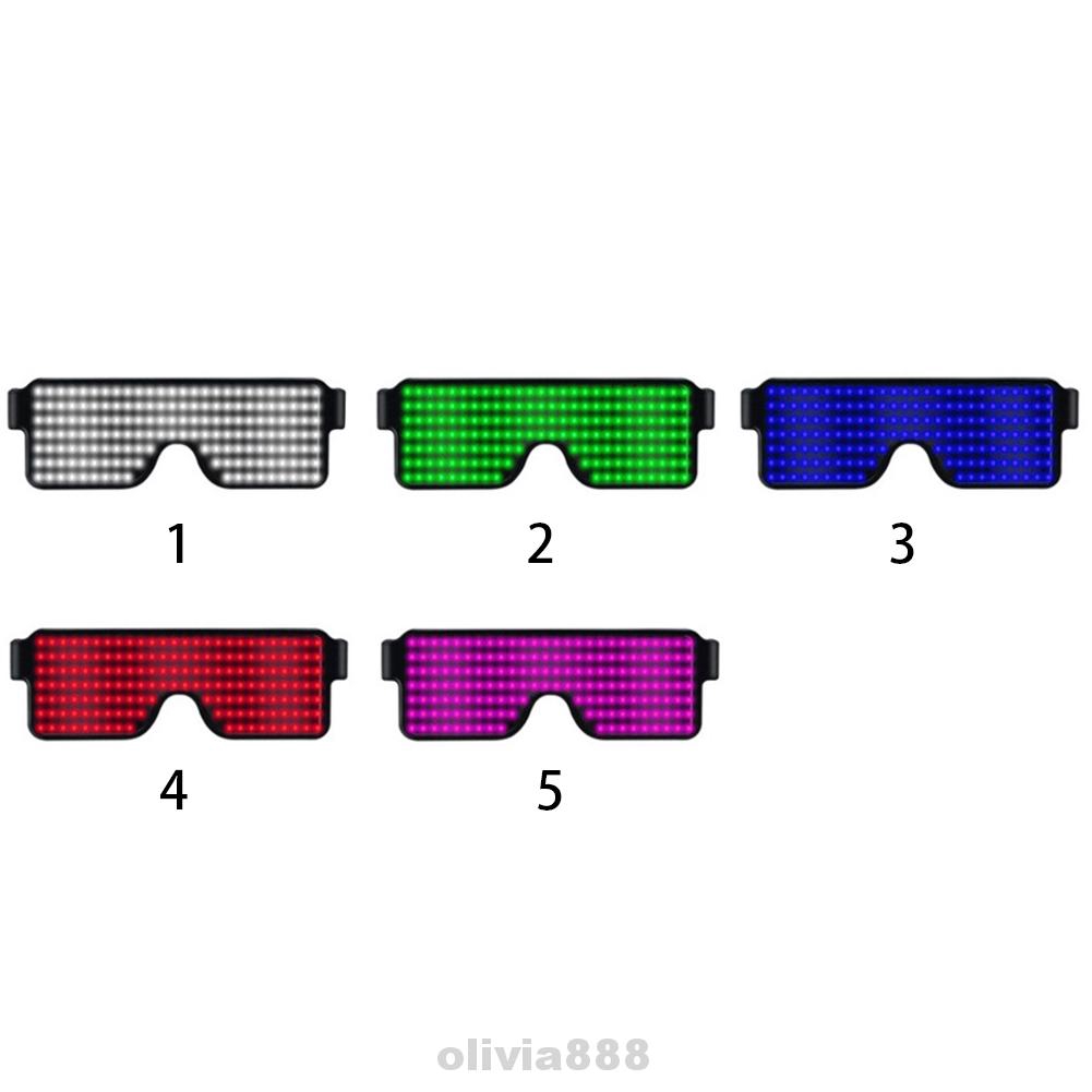 Led Glow Display Screen Sunglasses Multi-Purpose Eyewear Nightclub ...
