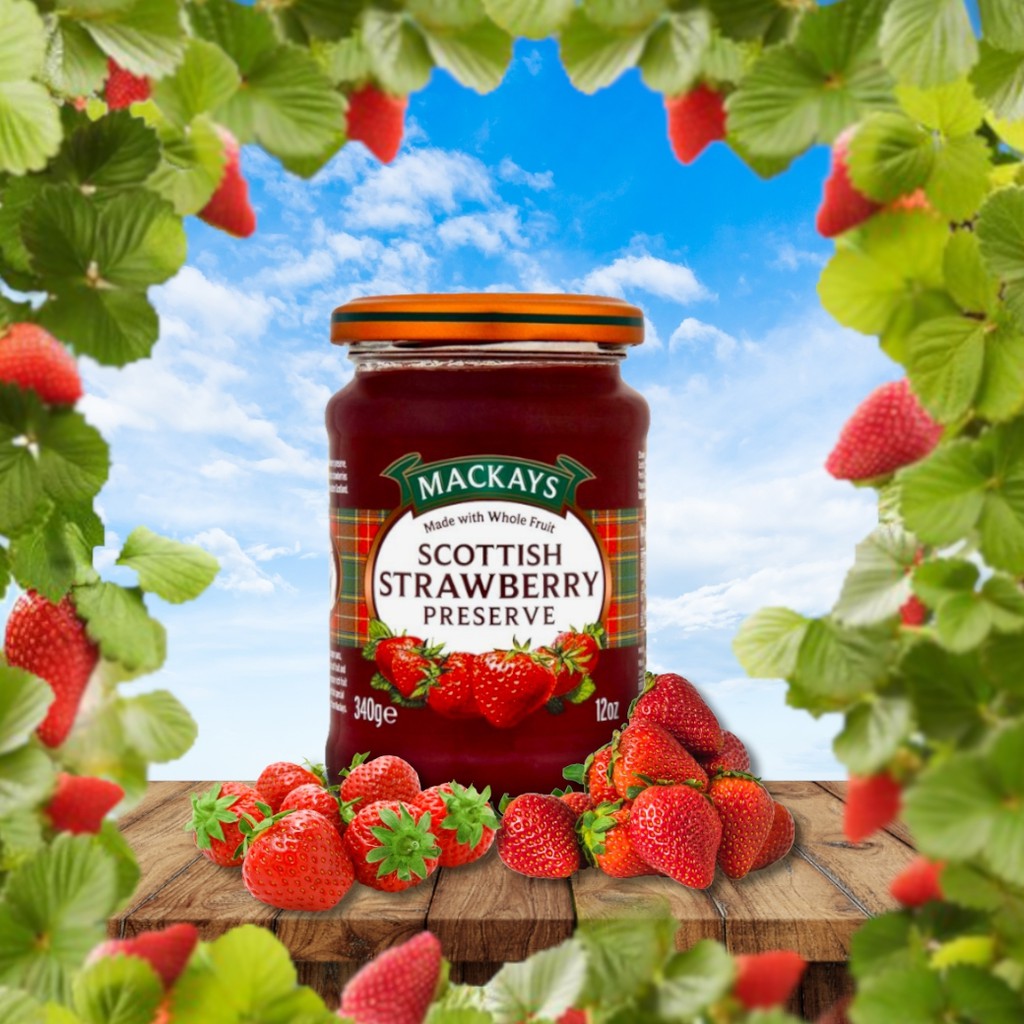 Mackays Strawberry Preserve แยมสตรอเบอร์รี่ 340 กรัม | Shopee Thailand