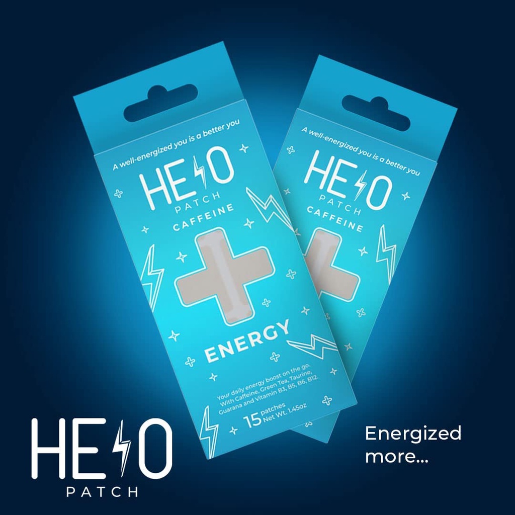 (พร้อมส่ง) Helo Patch แผ่นแปะคาเฟอีน ของแท้จากอเมริกา - inh_th - ThaiPick