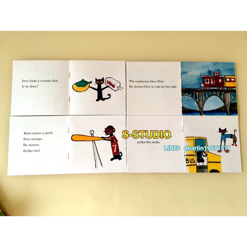 Pete The Cat 12 Mini-Books หนังสือหัดอ่านภาษาอังกฤษ I can read Pete the ...